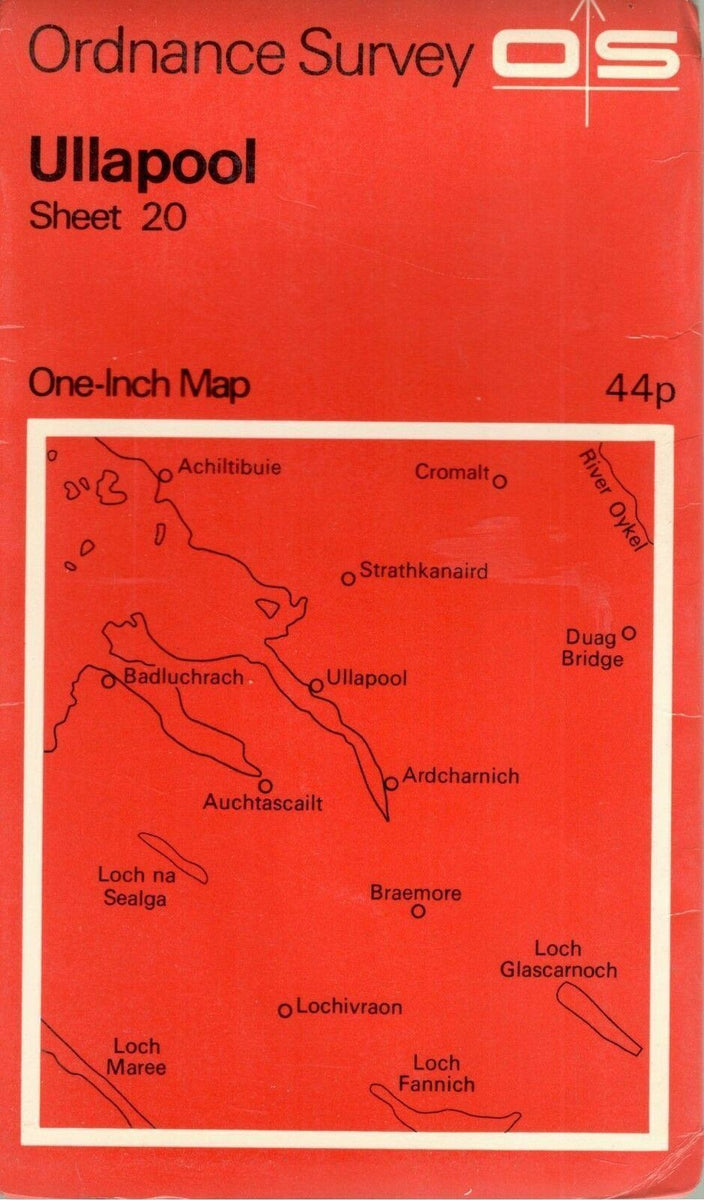 Ordnance Survey Map Of Great Britain: Sheet 20 Ullapool folding map ...