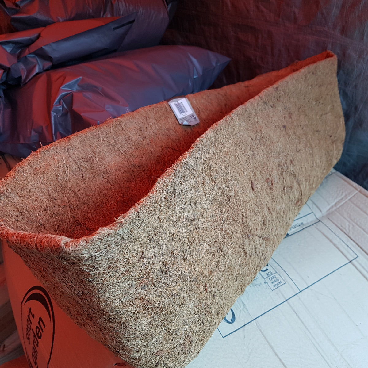 30" (76cm) Forge (Deep) Wall Trough coir. Coco Liner Smart Garden ...