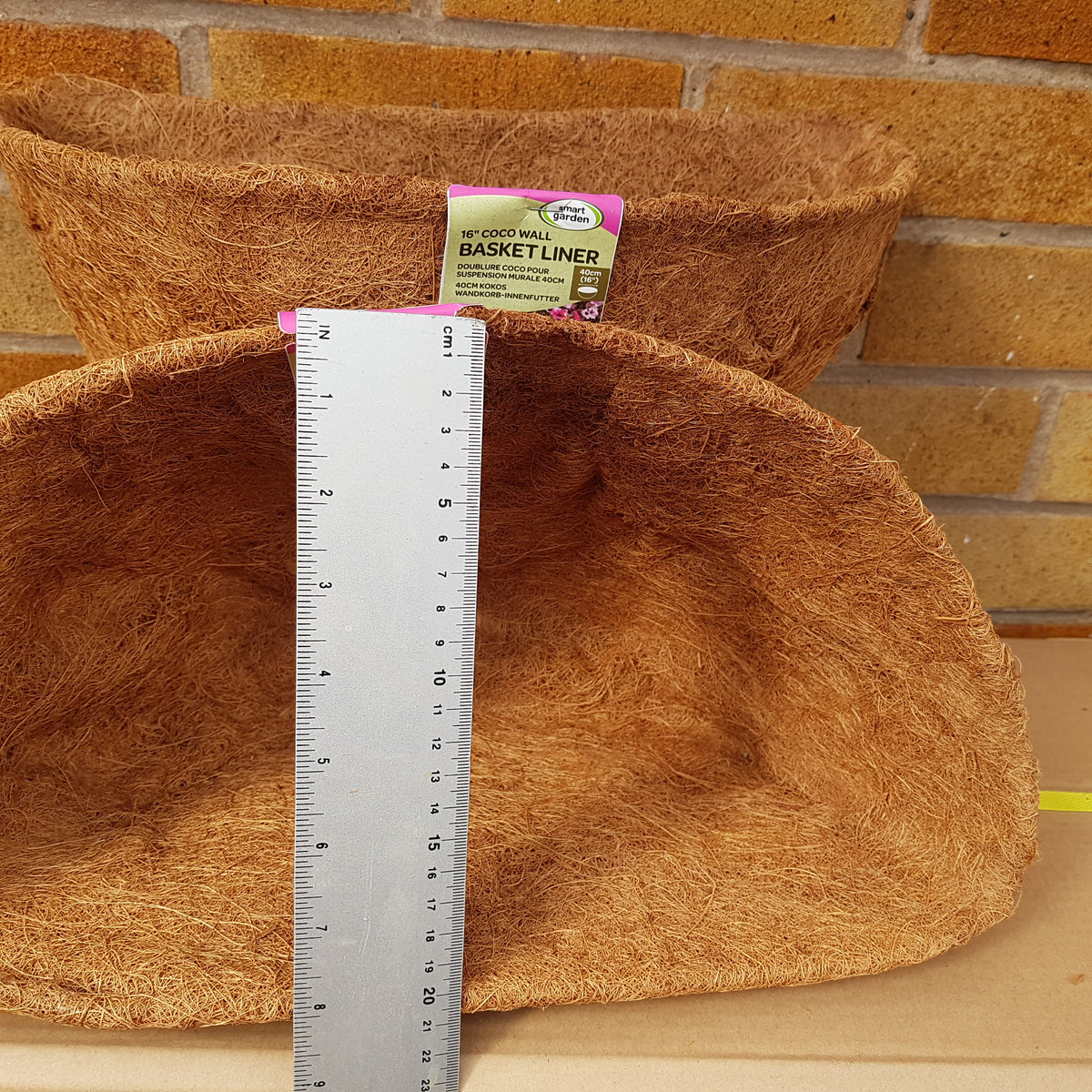 16" (40cm) Wall Basket Coconut Flower Coir Liner Smart Garden – RoverUK ...