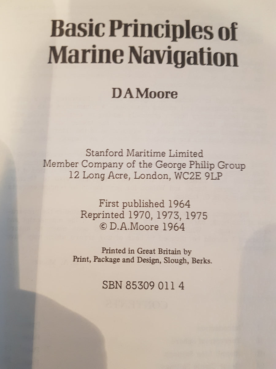 Basic Principles of Marine Navigation - Paperback - D A Moore – RoverUK ...