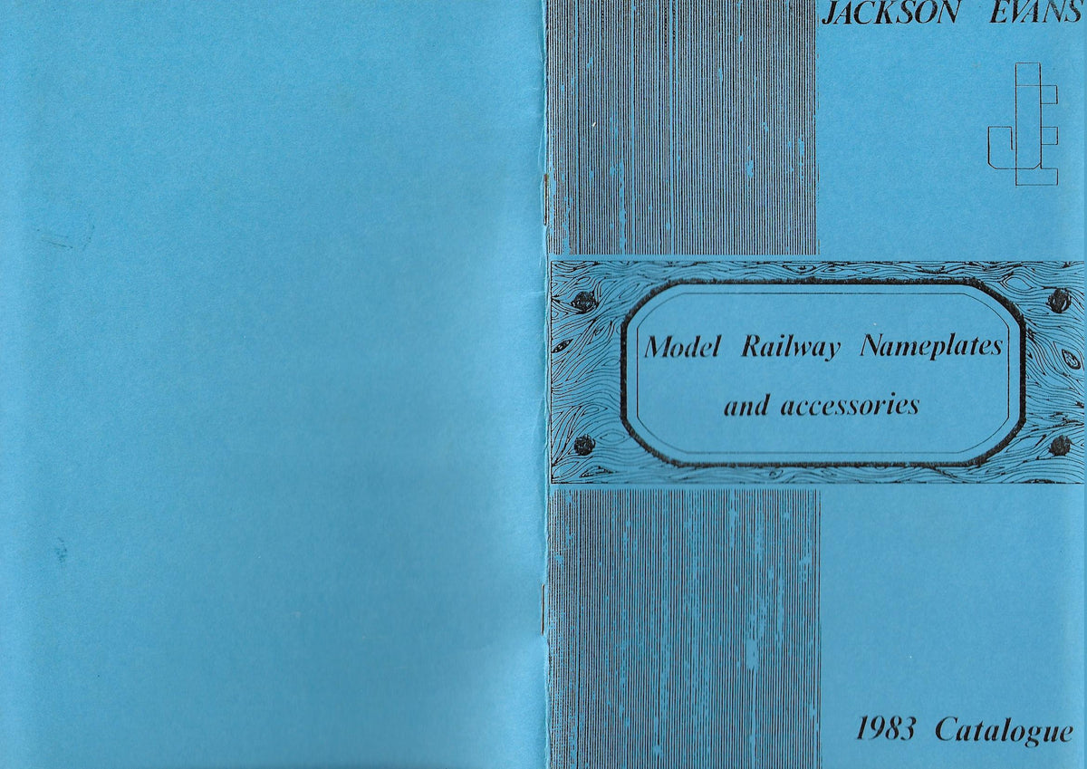 Model Railway Nameplates and Accessories 1983, Jackson Evens – RoverUK ...