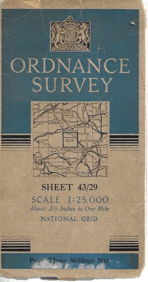 Ordnance Survey Map - OS - Sheet 43/29 - Scale 1:25000 - National Grid ...