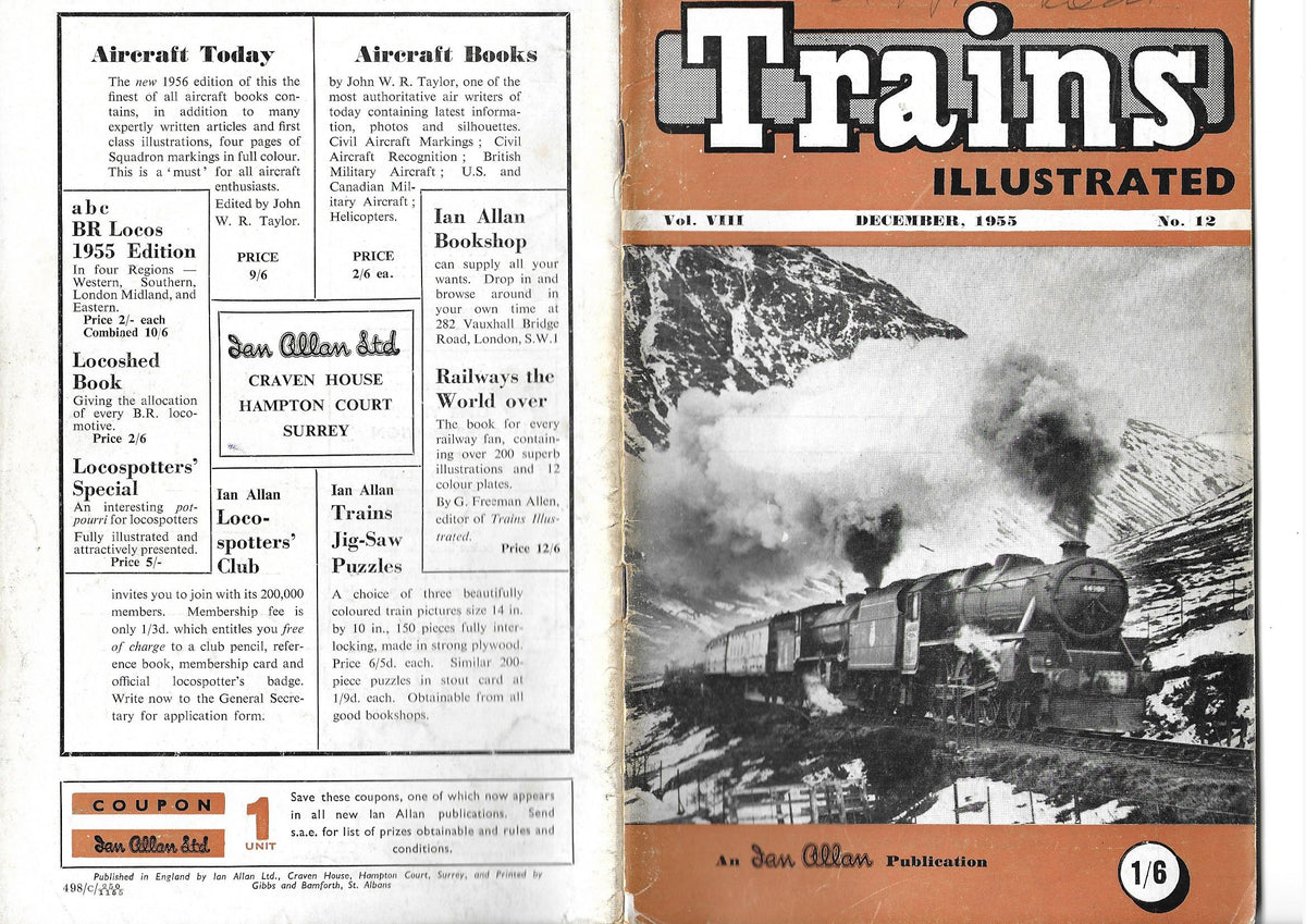 Trains Illustrated, Ian Allan, December 1955, Vol VIII No12 – RoverUK.co.uk